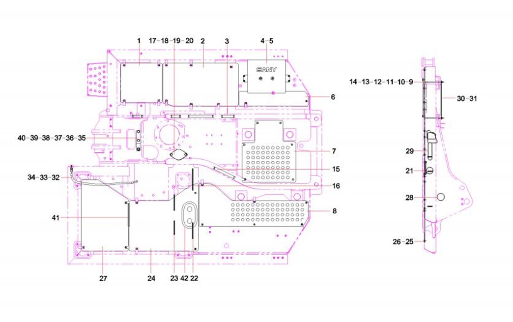SANY SY95C SY95C9 SY95C9K3S EXCAVATOR parts catalog 17 – Meppon Co., Ltd